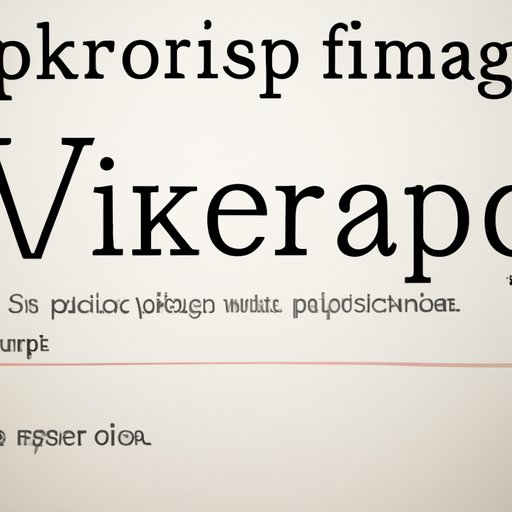 Creating a Wikipedia Page for an Artist: Research, Drafting and ...